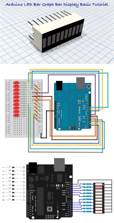 Arduino And Led Bar Display Circuit Diagram