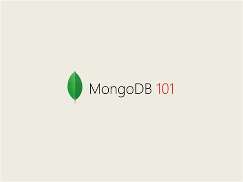 Mongodb 101 Ppt