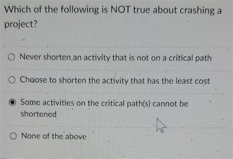 Crashing Critical Path