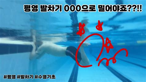 무작정 따라하기 평영편 평영 발차기 딱 여기로 차세요 Youtube