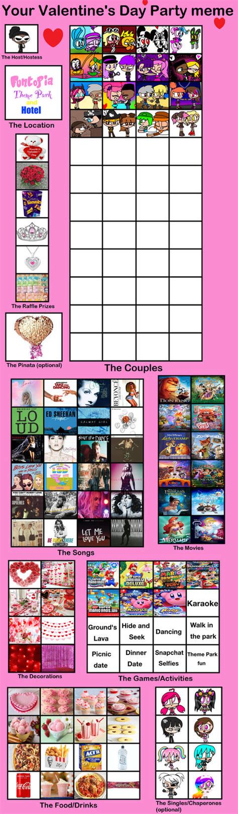 Funtopia Valentines Day Party Meme By Creaturecritter8940 On Deviantart