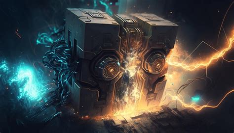 Premium Ai Image Quantum Computing Circuit With Abstract Futuristic