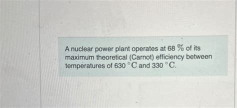 Solved A Nuclear Power Plant Operates At 68 ﻿of Its Maximum