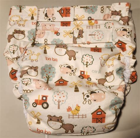 Dependeco All In One Flannel Adult Diaper Smlxl Nursery Farm Ebay