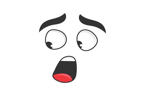 Expression Of Fright And Fear Cartoon Graphic By Pch Vector · Creative Fabrica