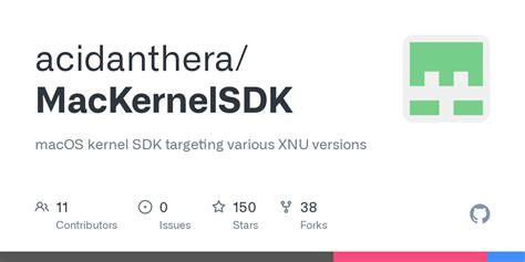 Github Acidanthera Mackernelsdk Macos Kernel Sdk Targeting Various Xnu Versions