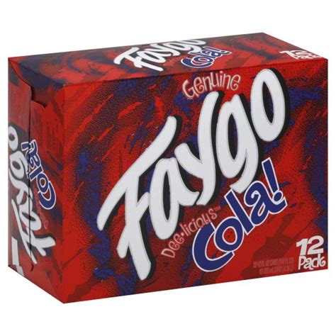 Faygo Cola Soda Pop 12 Fl Oz 12 Pack Cans