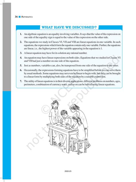 Ncert Book For Class 8 Maths Chapter 2 Linear Equations In One