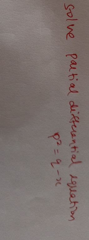 Solve Partial Differential Equation P A StudyX