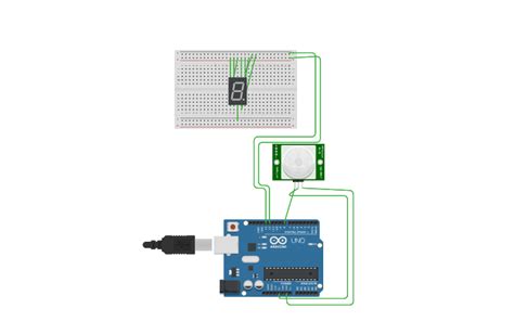 Circuit Design Motion Detection Using Pir Sensor And Arduino Tinkercad
