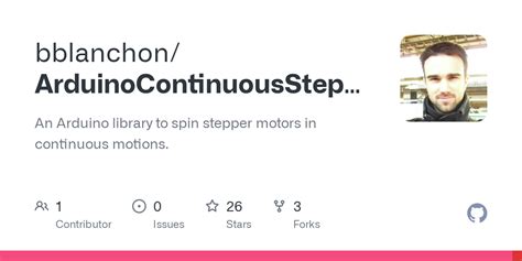 GitHub Bblanchon ArduinoContinuousStepper An Arduino Library To Spin Stepper Motors In