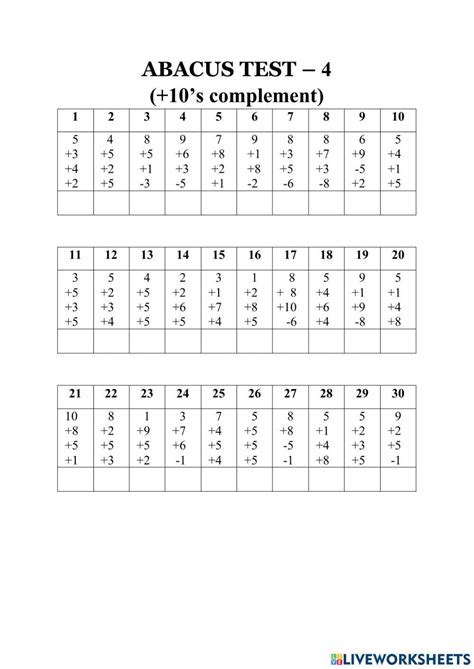 Free Printable Abacus Worksheets Free Printables