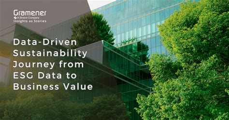 Data Driven Sustainability Achieve Business Value From Esg Data