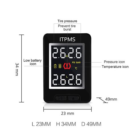 ยางรถ Tpms ระบบตรวจสอบความดัน Tpms Sensor Monitorring ไร้สายภายนอกภายใน