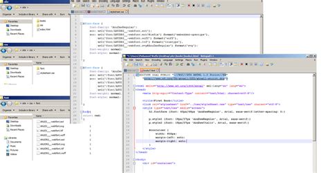 Css Font Folder Not Linked Properly Stack Overflow