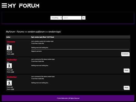 Github Selmiabderrahimfree Forum Template A Free Html Css Javascript Template Of A Community