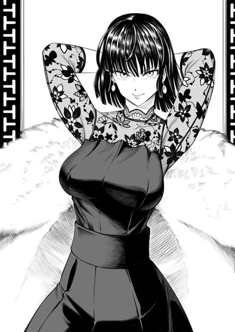 Fanart Fubuki In Her Floral Dress By Pagong One Punch Man Manga