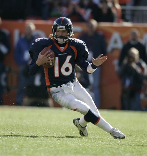34 Denvers Jake Plummer Looks For A Hole During The Second Quarter Against Pittsburgh At