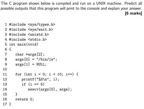 Solved The C Program Shown Below Is Compiled And Run On A