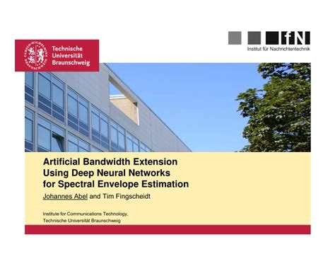 Ppt Artificial Bandwidth Extension Using Deep Neural Networks For Powerpoint Presentation