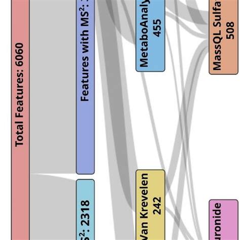 Sankey Diagram Displaying The Number Of Features Extracted From All