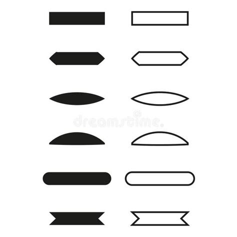 Strip Icon Illustration Parallel Line Symbol Black White Vector