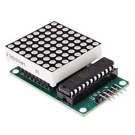 MODULO DISPLAY MATRIZ 64 PUNTOS MAX7219 B P Electrónica Venta de componentes electrónicos