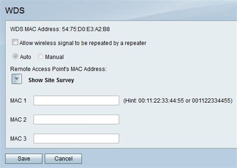 Wireless Distribution System Wds Settings On The Rv110w Cisco