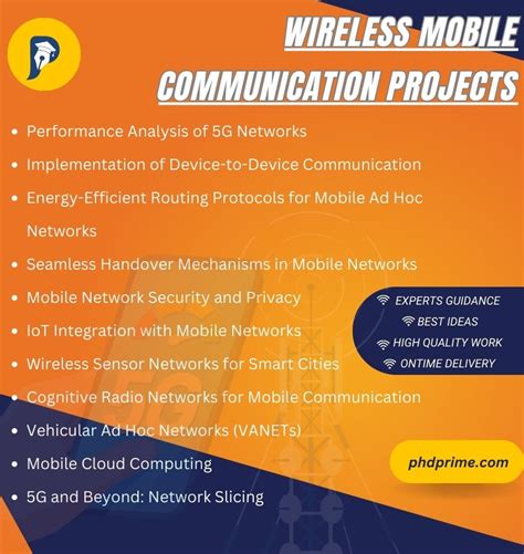 Wireless Mobile Communication Project Ideas