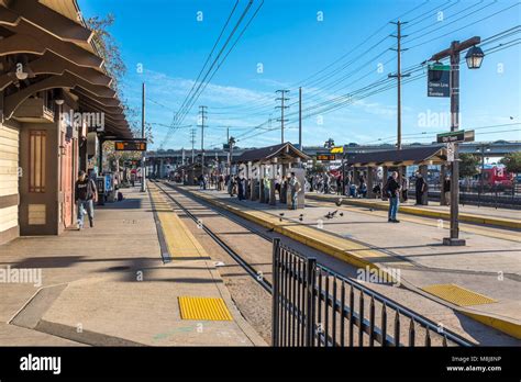San Diego California Usa Old Town Transit Centre Rail Station In