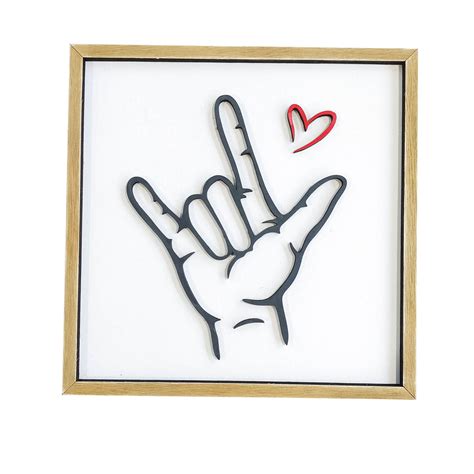 Love You Sign Language Printable