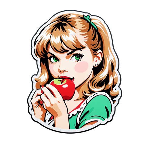 I Made An Ai Sticker Of Taylor Swift Eat Apple