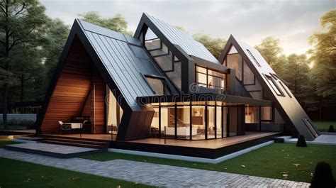 Angular Houses Roofs Stock Illustration Illustration Of Soffit 361644173