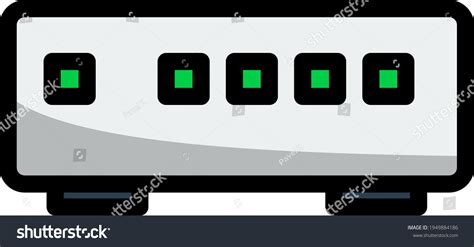 Ethernet Switch Icon Editable Bold Outline Stock Vector Royalty Free 1949884186 Shutterstock