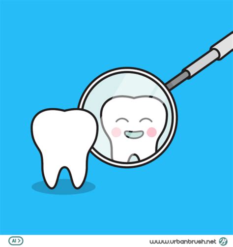 이빨 검사 일러스트 Ai 무료다운로드 Free Tooth Inspection Vector 어반브러시