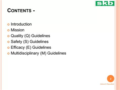 Ich Guidelines Qsem Pptx