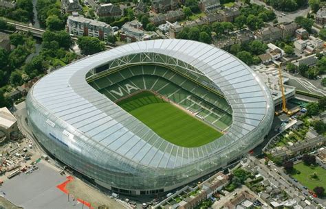 The Lovely Aviva Stadium In Dublin Ireland Stadium Football Stadiums Sports Arena