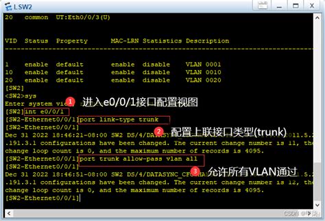 实验三 配置和实施vlan vlan batch 10 20 csdn博客