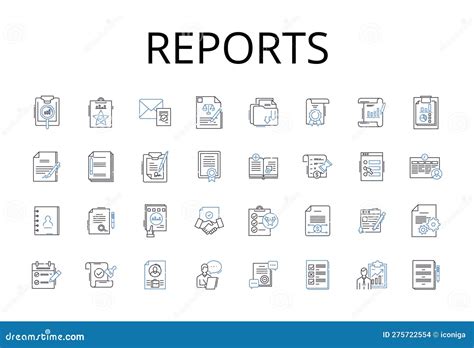 Notations Line Icons Collection Symbol Annotation Mark Indicator