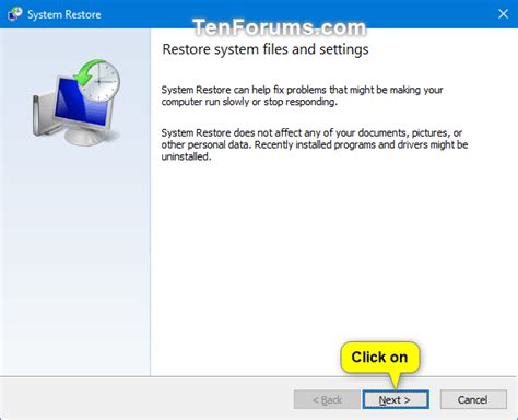 See List Of All Available System Restore Points In Windows Tutorials