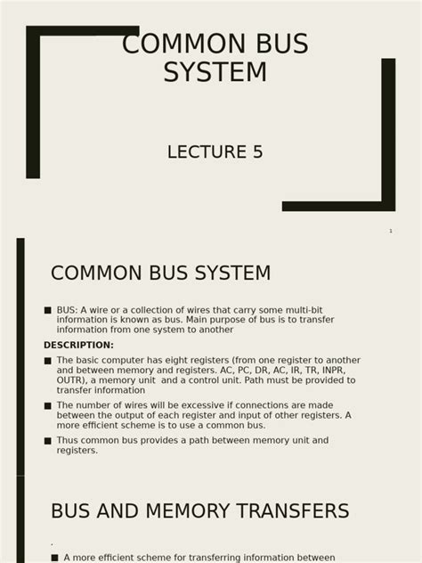 Lec 5 Common Bus Computer Architecture Pdf Logic Gate Inputoutput