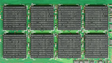 Computer Ram Chips Binary Code Circuit Stock Footage Video 100 Royalty Free 7480087
