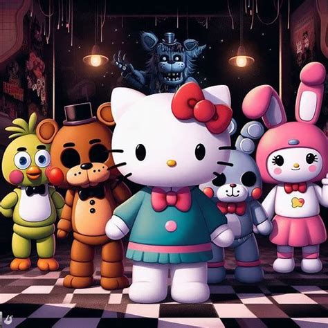 Hello Kitty With Five Nights At Freddys Animatronics Hello Kitty