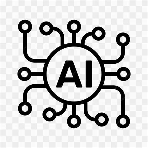 Premium Vector Vector Icon Artificial Intelligence Ai Processor Chip Simple Line