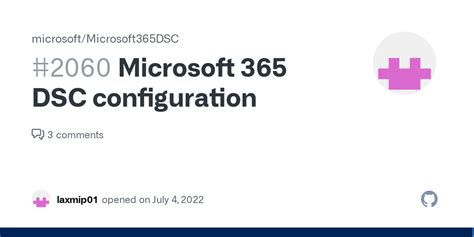 Microsoft 365 Dsc Configuration · Issue 2060 · Microsoft