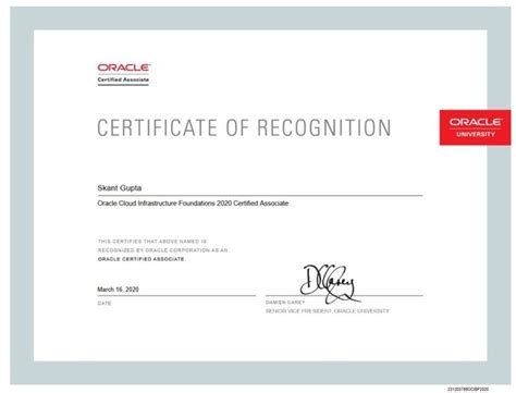 Oracle Cloud Infrastructure Foundations 2020 1z0 1085 20 Oracle