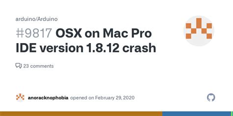 OSX On Mac Pro IDE Version Crash Issue Arduino Arduino GitHub