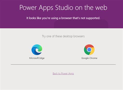 edge isn t supported for powerapps page 2 power platform community