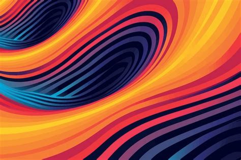 Vibrant Abstract Wavy Pattern Premium Ai Generated Vector