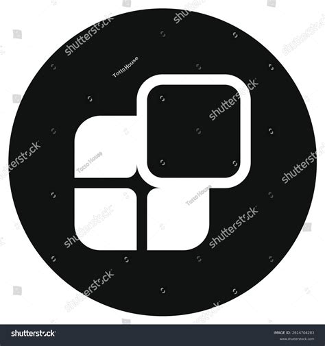 Editable Vector App Widget Icon Black Stock Vector Royalty Free